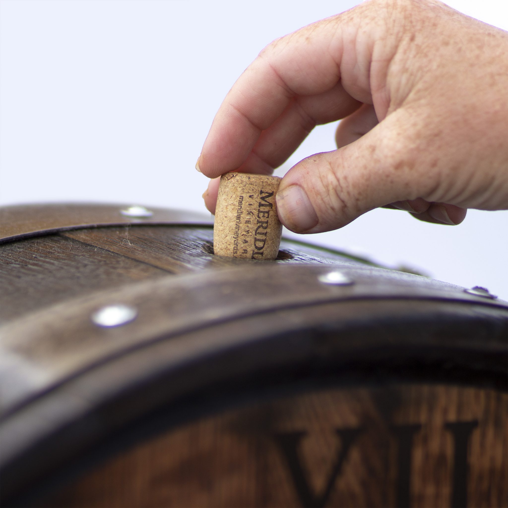 Barrel End Cork Holder Wall Clock with Staves - O'Floinn Decor