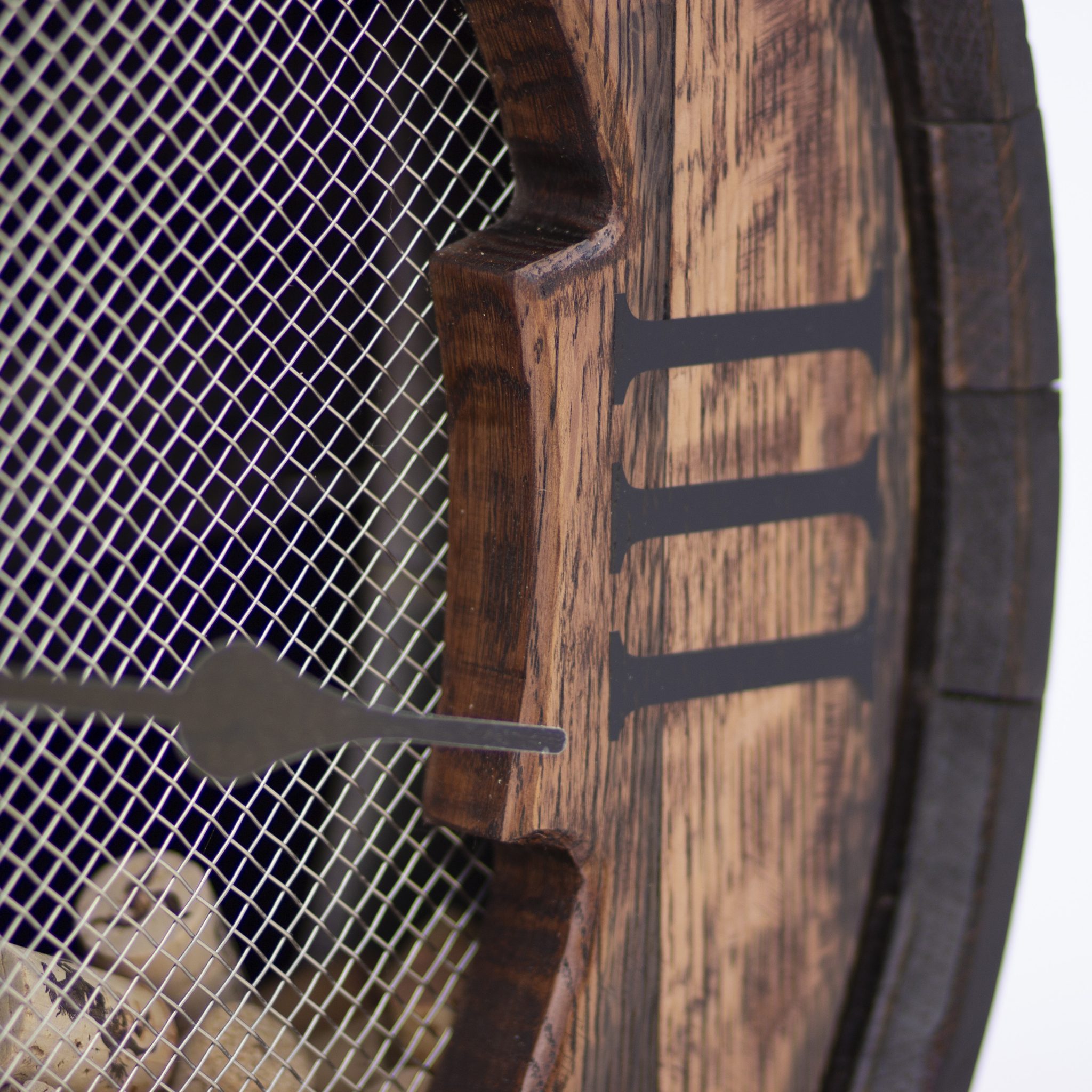 Barrel End Cork Holder Wall Clock with Staves - O'Floinn Decor