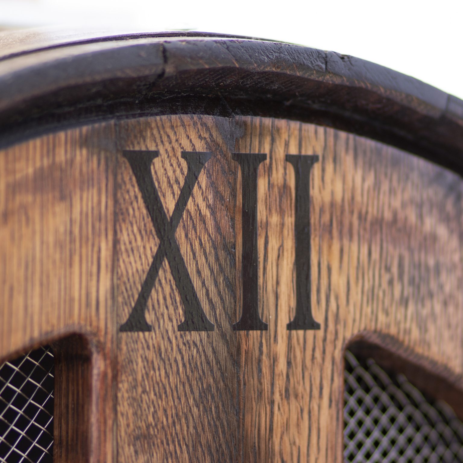 Barrel End Cork Holder Wall Clock with Staves - O'Floinn Decor