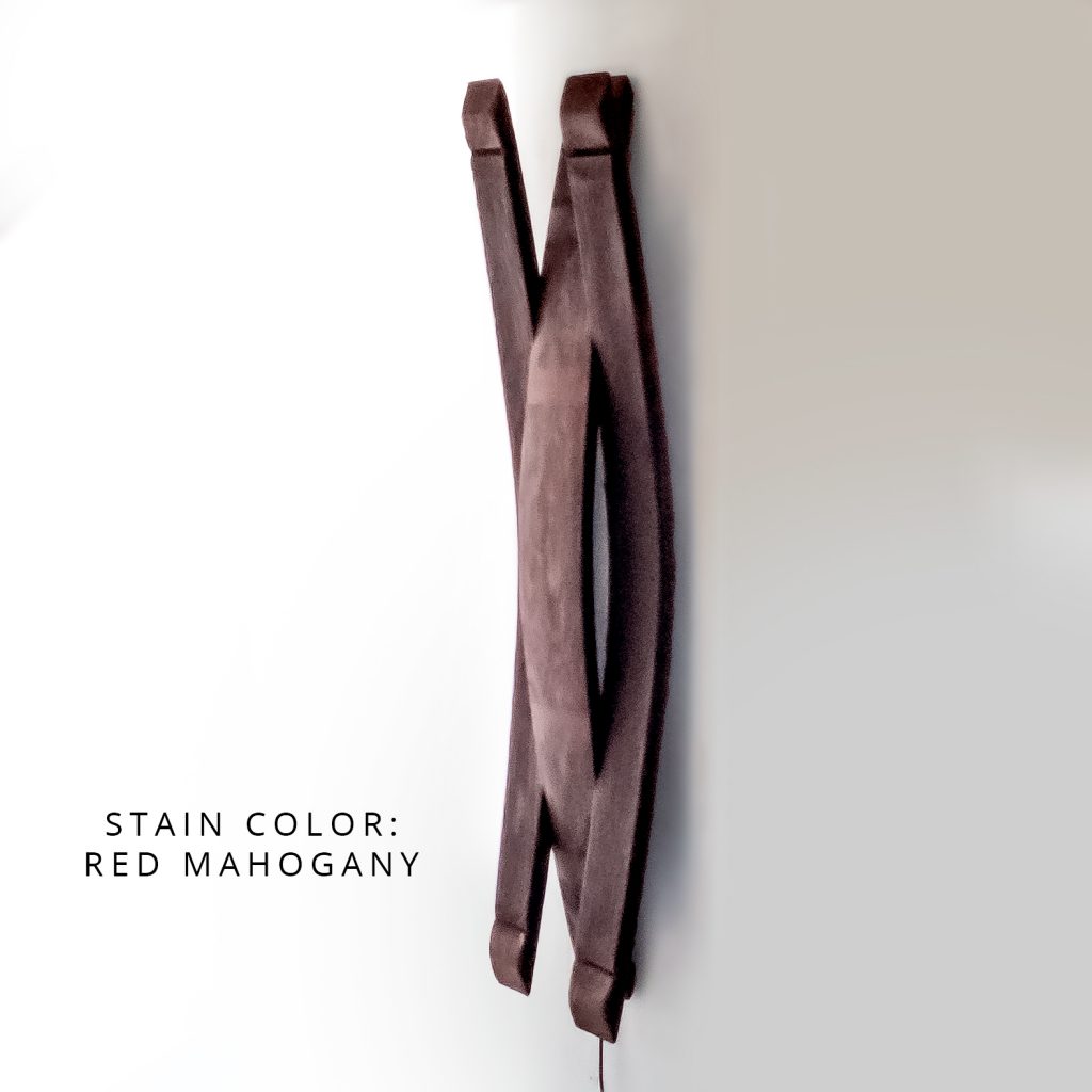 Modern Style Reclaimed Wine Barrel Stave Sconce with RGBW LED lights ...